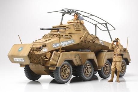 German Sd.Kfz.232 Africa Corps 8 Wheeled Heavy Armored Car - Tamiya